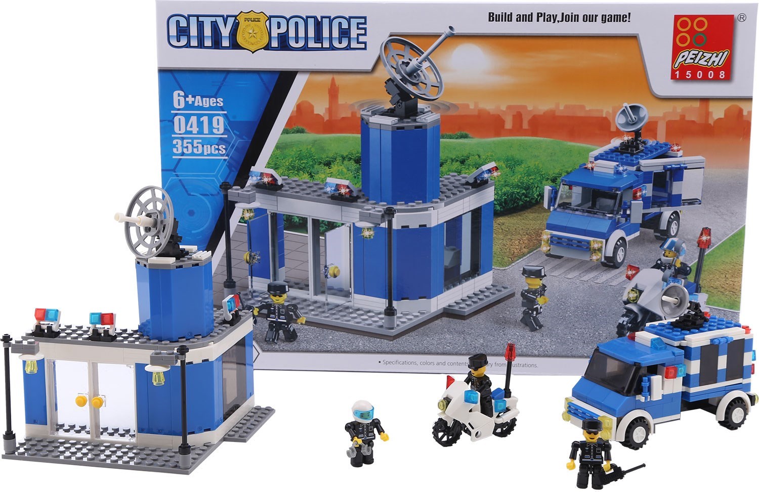 Building Blocks - Police Station 355pcs | NetOnNet
