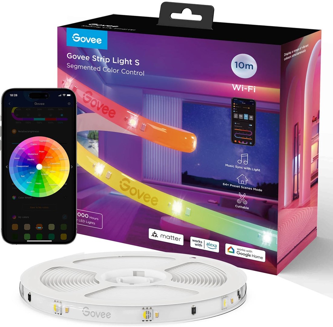 Govee RGBIC Smart LED Lightstrip 10 Meter | NetOnNet