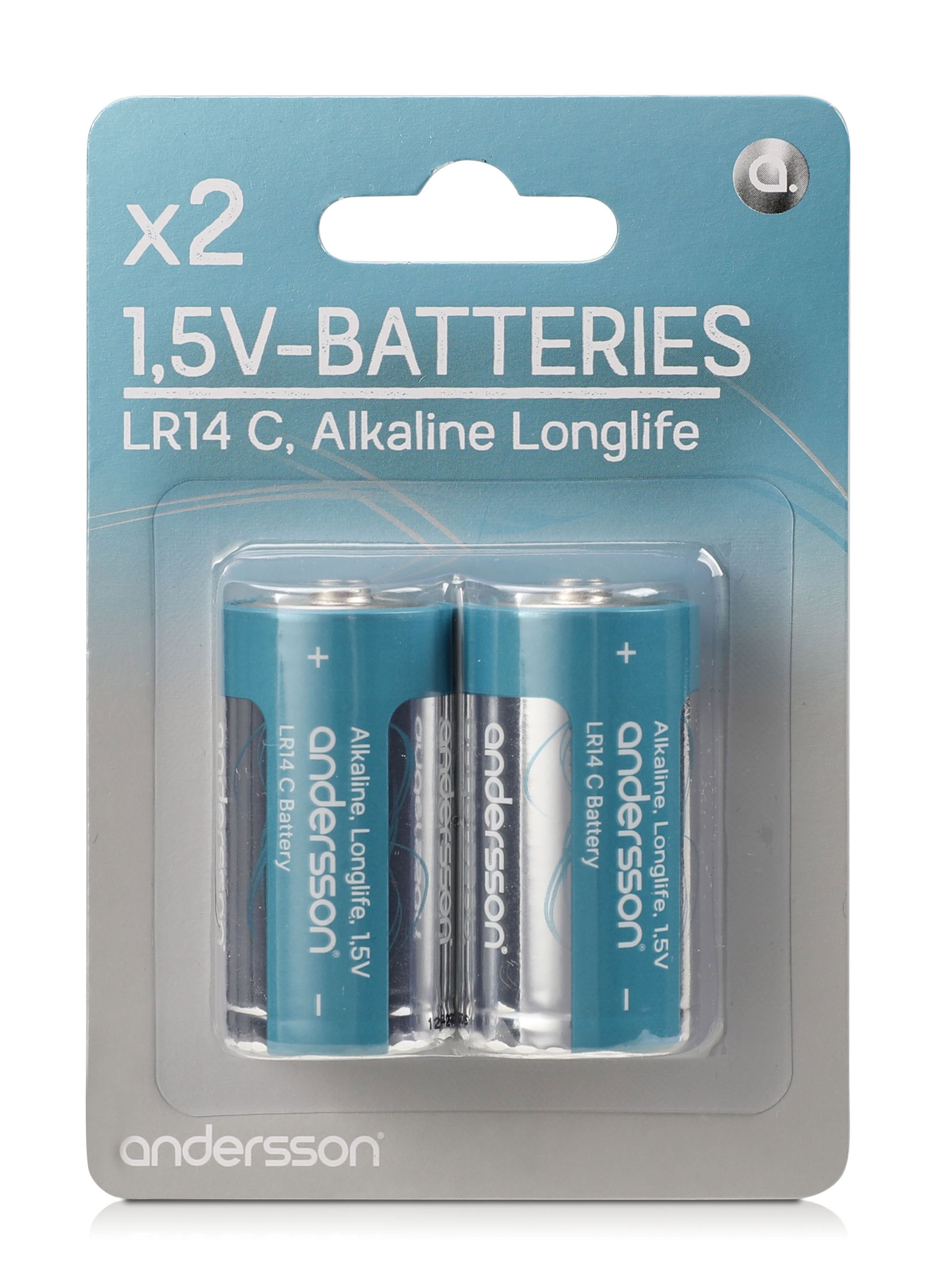 Andersson LR14 C Long life 2pcs - 2-pack Long life LR14 C-batterier 1,5 V