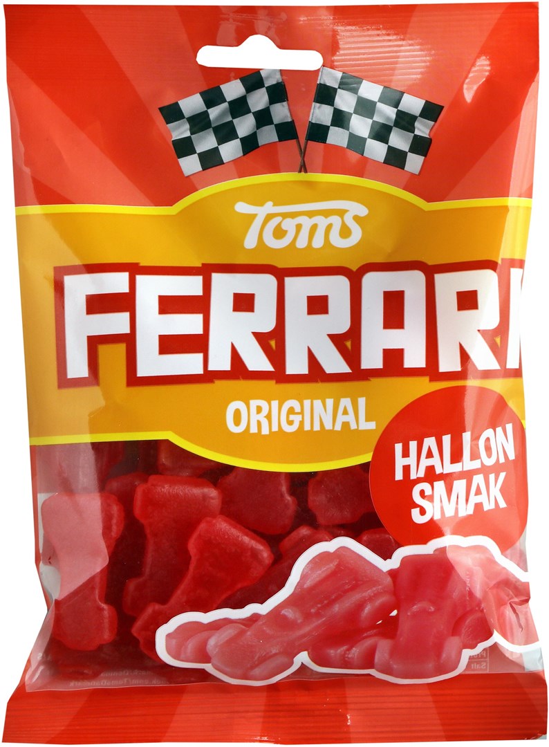 Toms Ferrari Original - Ferrari-bilar med smak av hallon
