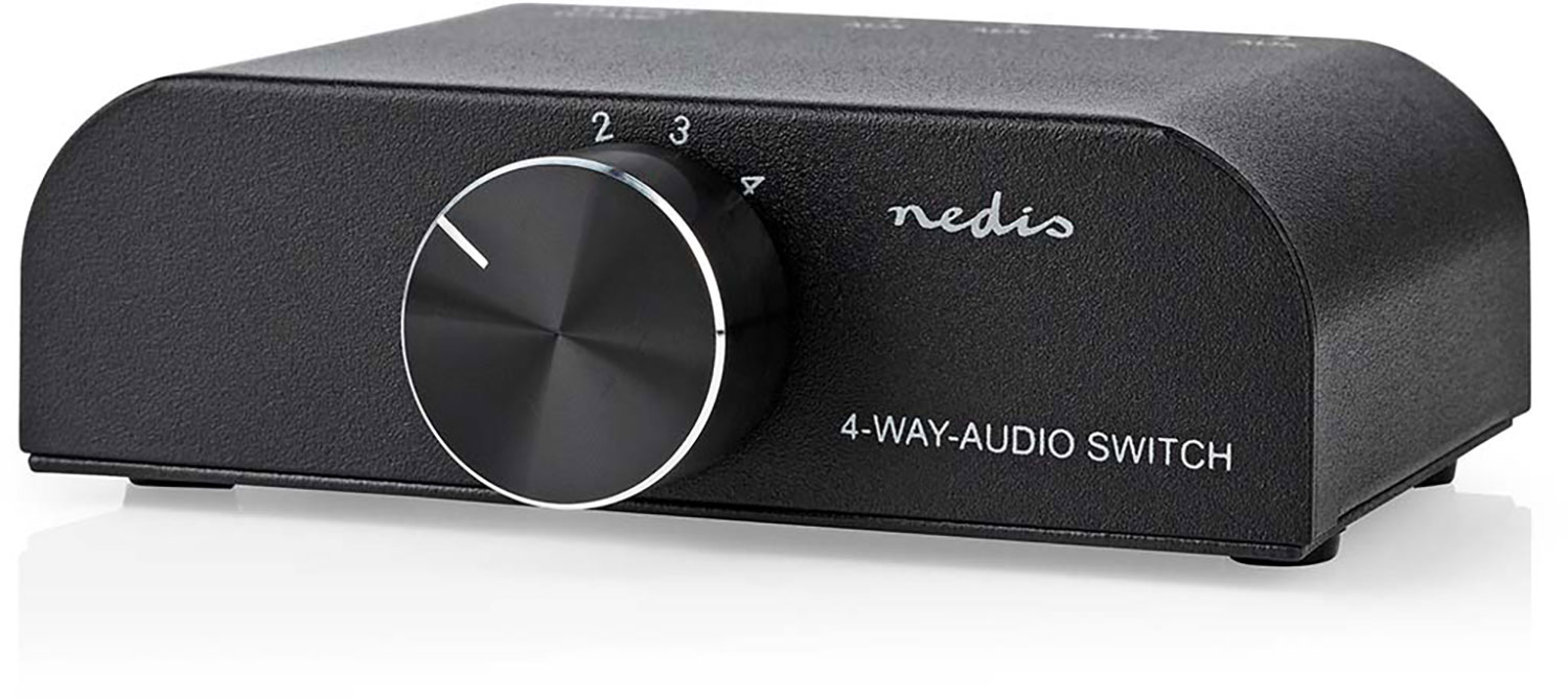 Nedis Analog Audio Switch - 4 port | NetOnNet