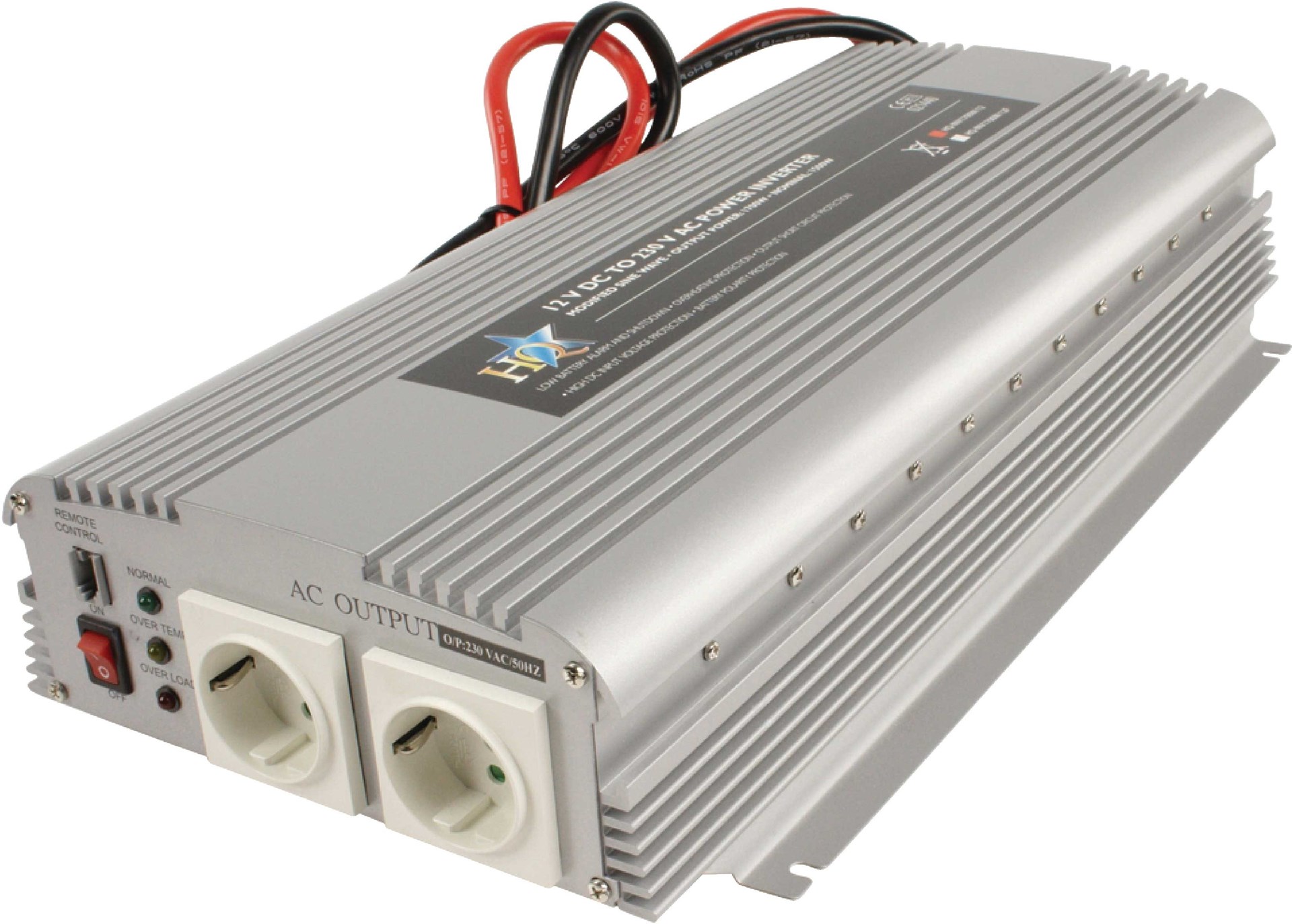 HQ HQ-INV1700/12 - Spänningsomvandlare 12V - 230V 1700 Watt