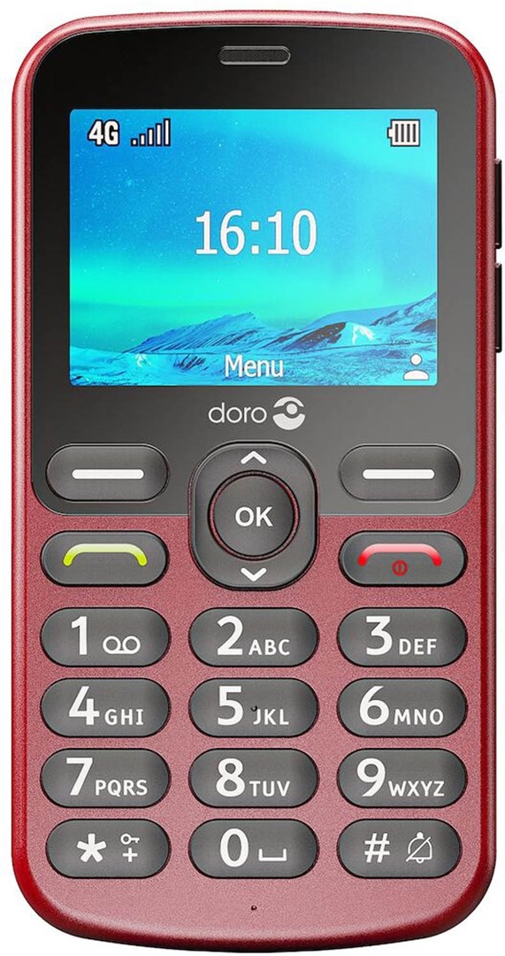Doro 1881 Röd 4G | NetOnNet