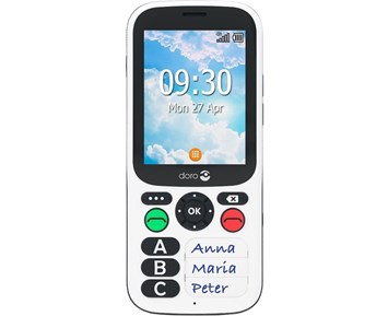 Doro 780X svart/vit | NetOnNet