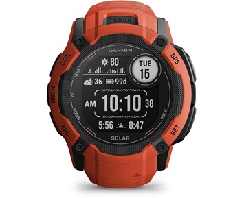 Garmin Instinct 2X Solar Flame Red | NetOnNet