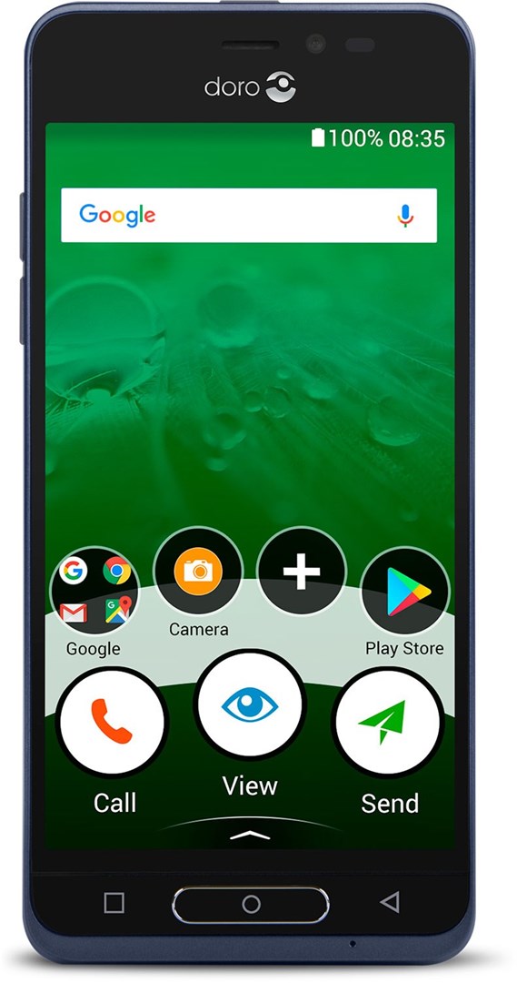 Doro 8035 - Senioranpassad 4G-smartphone med stöd för hörslinga